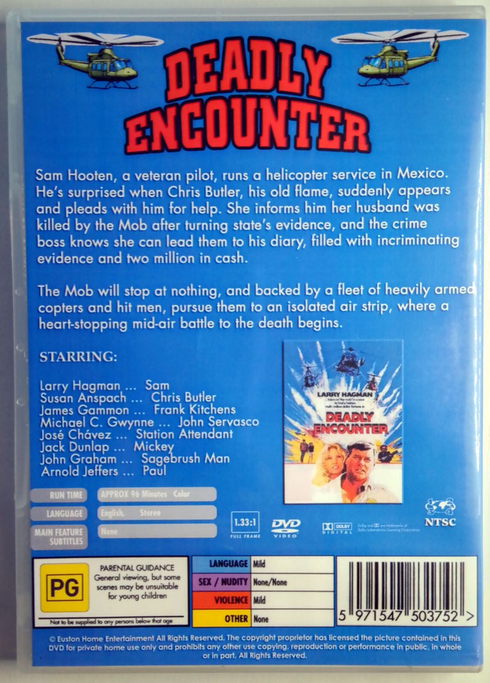 🚁 DEADLY ENCOUNTER (1982) 📀 Larry Hagman – Helicopter Action Thriller ...