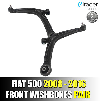 FIAT 500 2008-2016 FRONT LOWER SUSPENSION WISHBONES ARMS PAIR LEFT ...