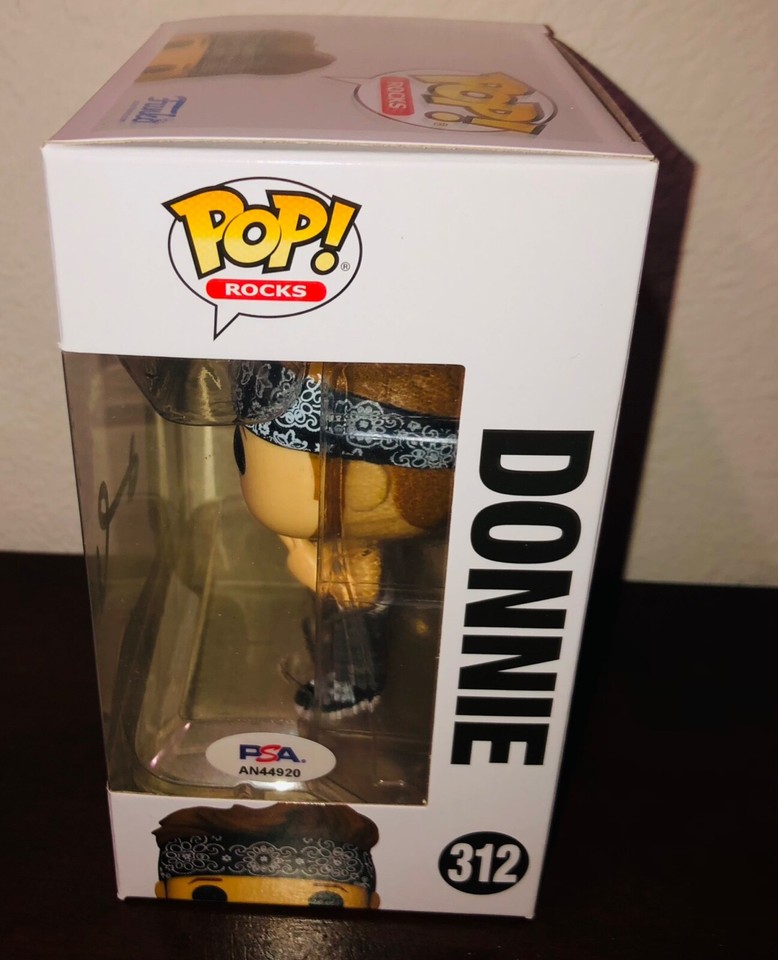Donnie Wahlberg New Kids On The Block #312 Signed Funko Pop PSA RARE B2 ...