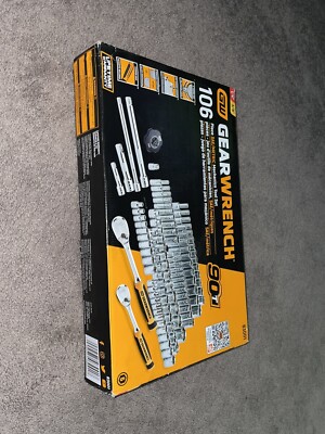 New!! GearWrench 90T 106 Pc Mechanics Tool Set 83001 Nice! 99575030017 ...