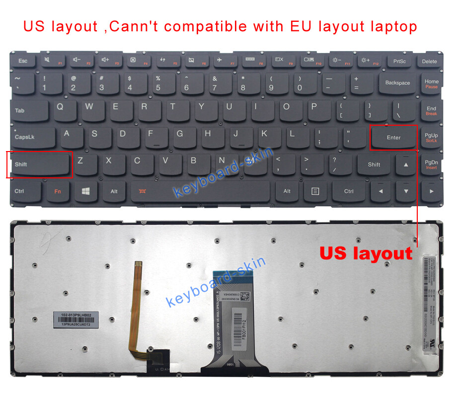 New for Lenovo Flex 3 1435 1470 1480 Flex 3-1470 Flex 3-1480 Keyboard ...