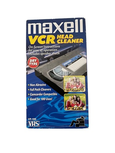 Maxell VCR Head Cleaner - Dry Tape VP-100 VHS | eBay