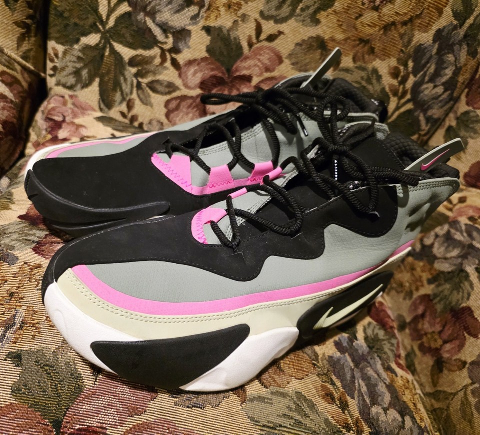Nike React Frenzy The 10TH Men's Sneakers Olive Black Pink Lace-Up Size ...