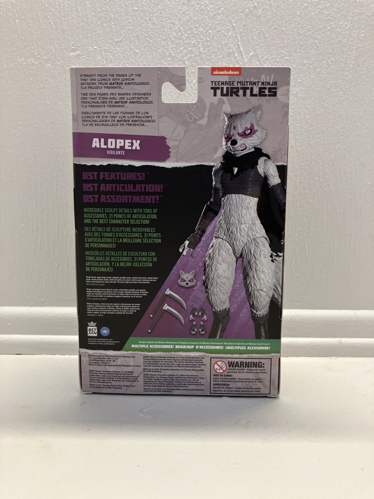 Teenage Mutant Ninja Turtles Alopex Vigilante BST AXN Loyal Subjects ...