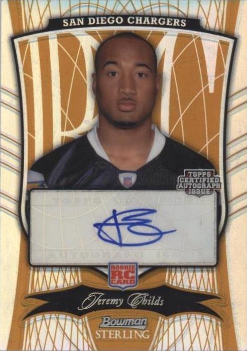 2009 Bowman Sterling - Jeremy Childs #113 Gold Refractor /10 (AU, RC ...