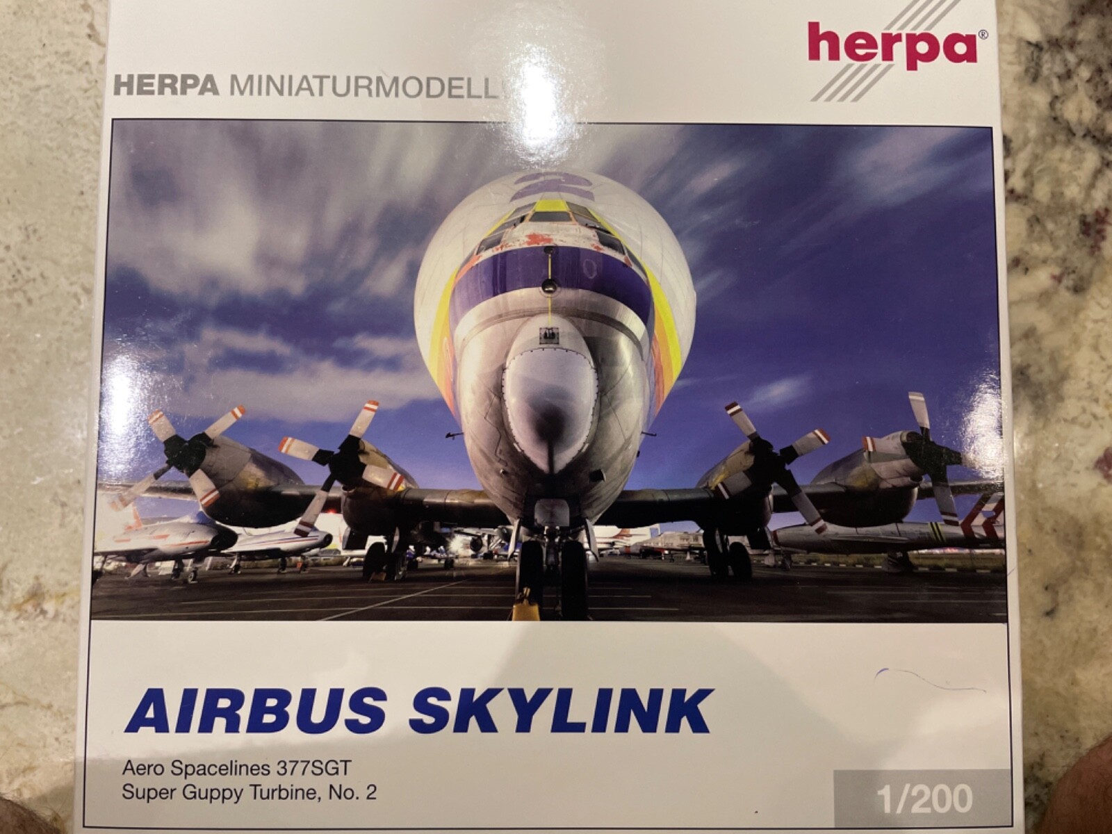 1:200 Herpa Wings 555258 Airbus Skylink "2" 377SGT Super Guppy Turbine ...
