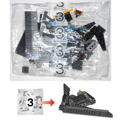 LEGO 76046 Heroes of Justice Sky High Battle: NEW UNBUILT BAG #3 minus ...