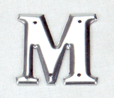 1.5" Aluminum Roman Letter "M" 100/bx - 10055331 | eBay