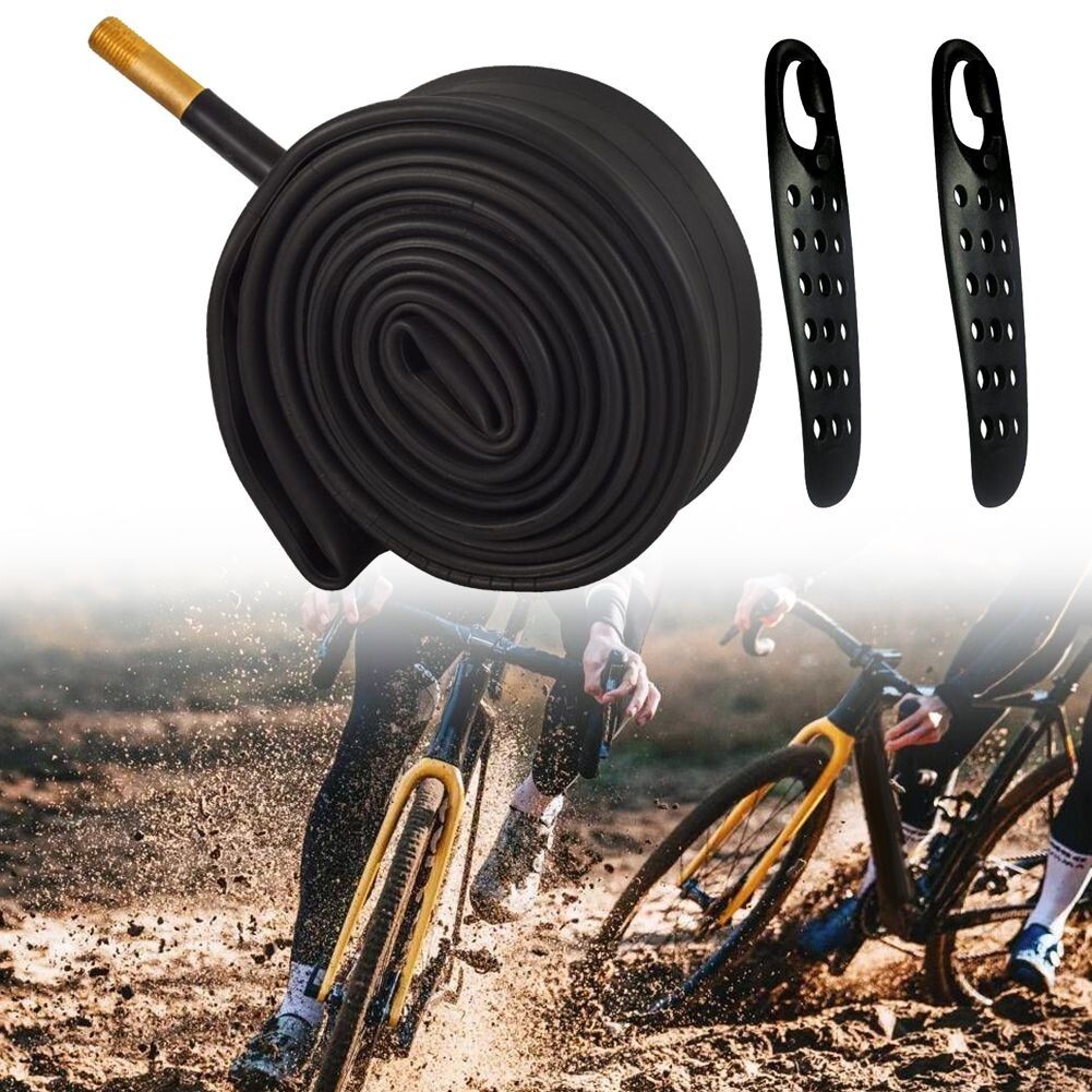 Durable 700x3543c Road Bike Inner Tubes 48mm Pack of 2 with 2 Tire ...