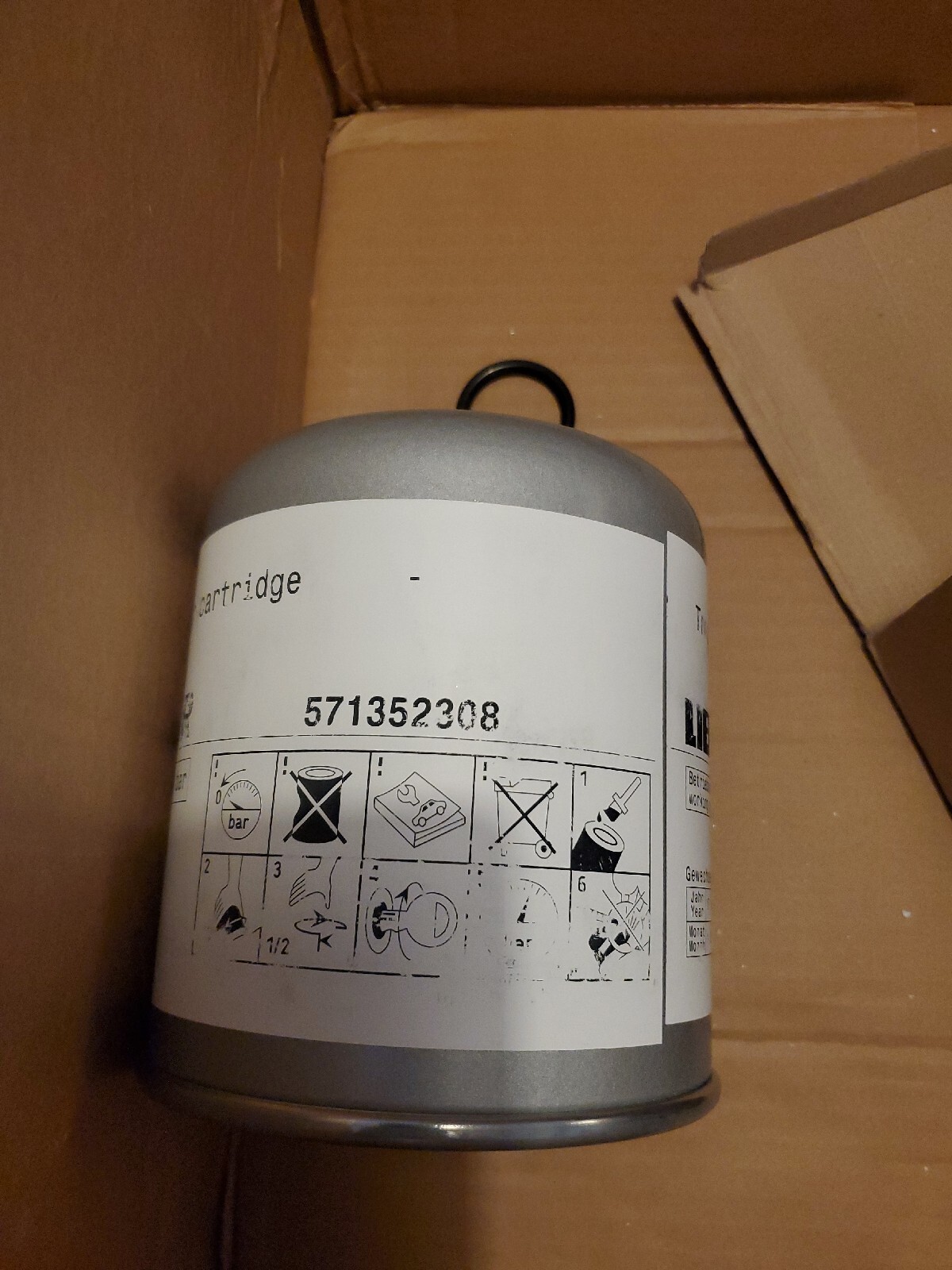 Genuine OEM Liebherr 571352308 Desiccant Oil Separator Cartridge Fits ...