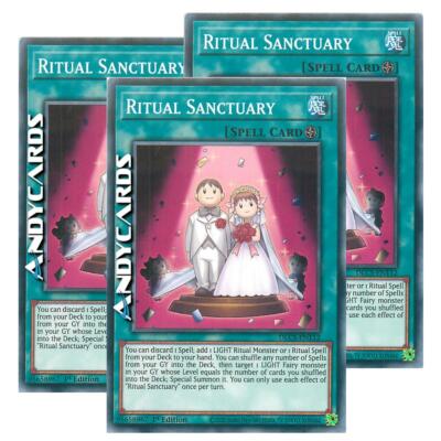 3x RITUAL SANCTUARY (Santuario Rituale) • Comune • DLCS EN112 • YUGIOH ...