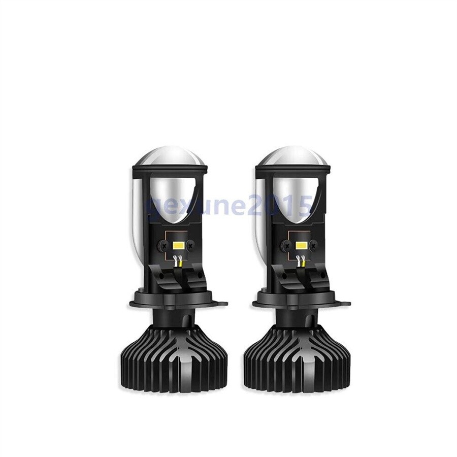 120W H4 Mini Bi LED Projector Lens Hi/Low Car Headlight Kit Headlamp ...