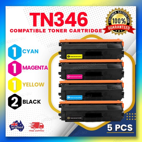 5 Toner Compatible For Brother TN-346 TN341 HY HL-L8250CDN/L8350CDW MFC ...