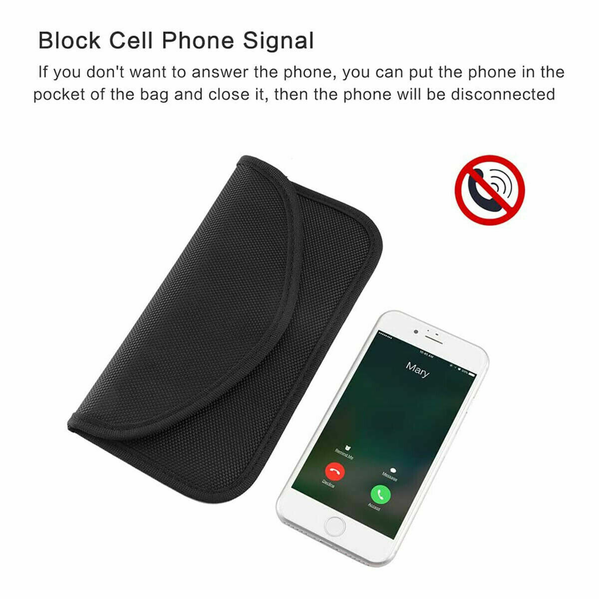 2Pcs Faraday Bag Cell Phone Wallet Blocker RFID Signal Blocking ...