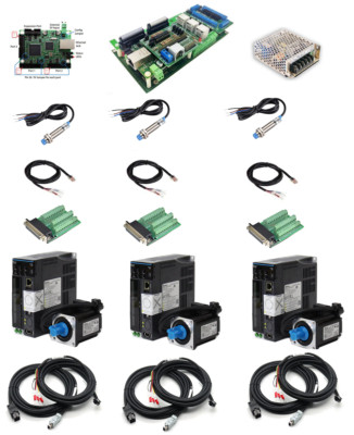 CNC Industrial Controller 3 Axis B3 Delta AC Servo KIT ROUTER MILL ...