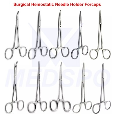 Surgical Artery Clamps Locking Blood Vessels Hemostatic Needle Holder ...