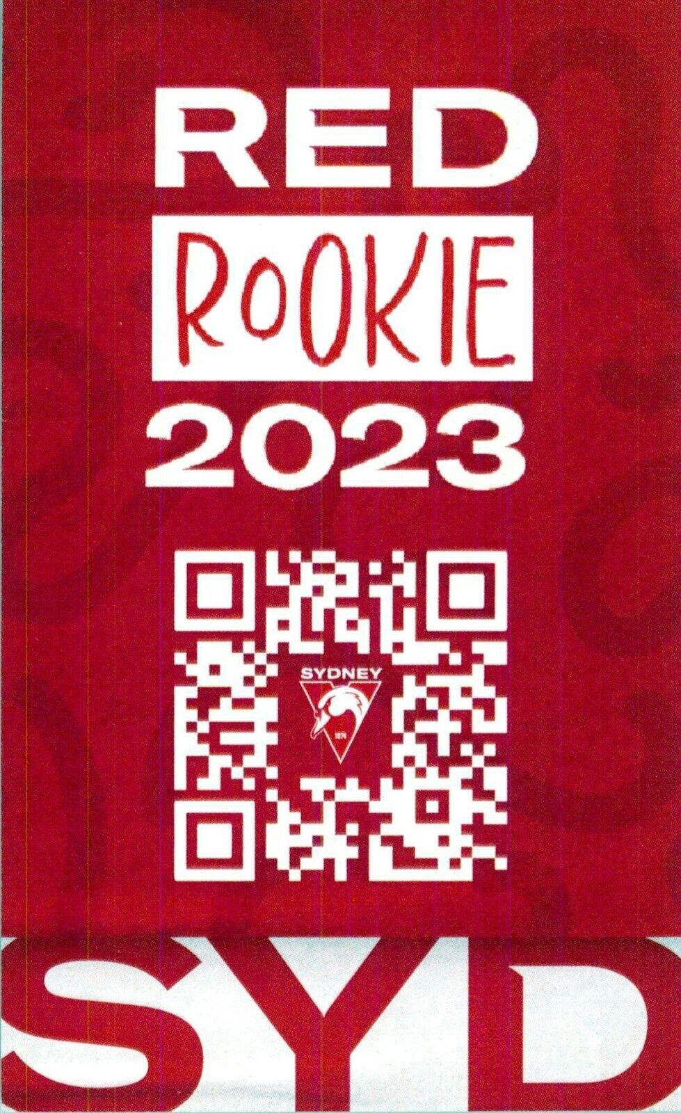 Carte émise par le club AFL des Sydney Swans 2023 – Corey Warner | eBay