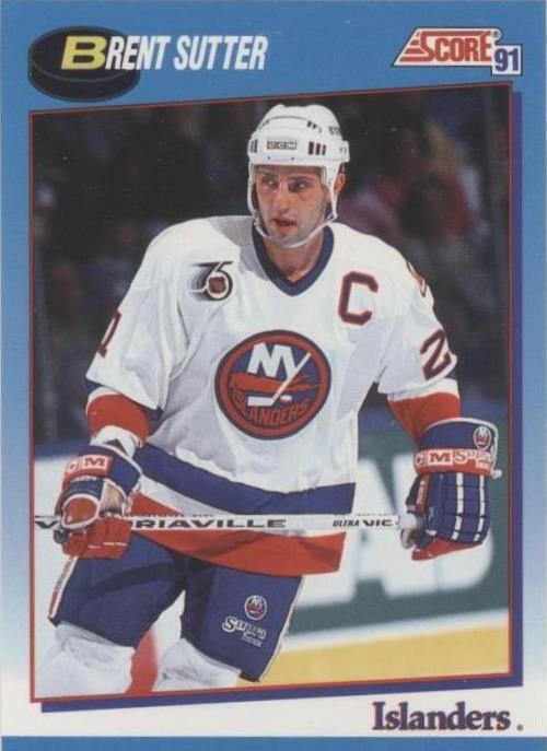 1991-92 Score Canadian - Brent Sutter #463 Bilingual for sale online | eBay