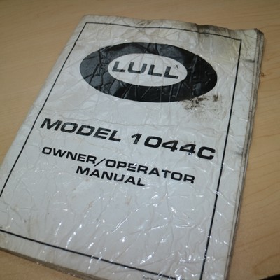 LULL 1044C Forklift Owner Operator Operation Maintenance Book Manual ...