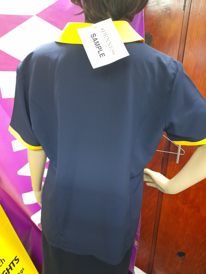 MONARCH AIRLINE CABIN STAFF UNIFORM SAMPLE BY DENNES JKT SIZE 18 BLOUSE ...