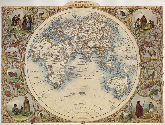 Eastern Hemisphere Map Countries