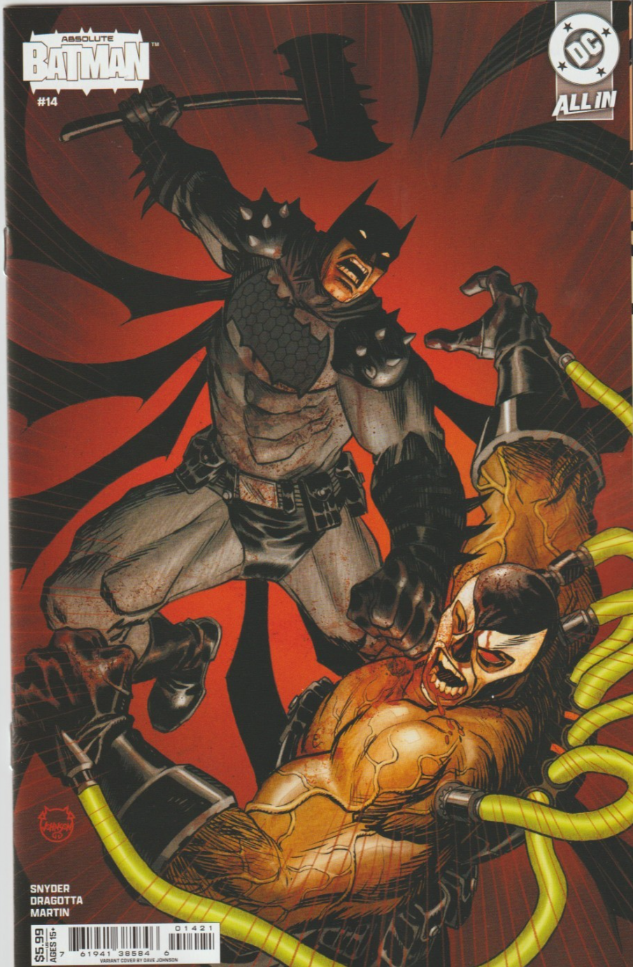 Absolute Batman # 14 Cover B Dave Johnson Card Stock Variant Nov 26th ...