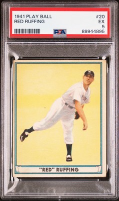 1941 PLAY BALL #20 RED RUFFING PSA 5 | eBay