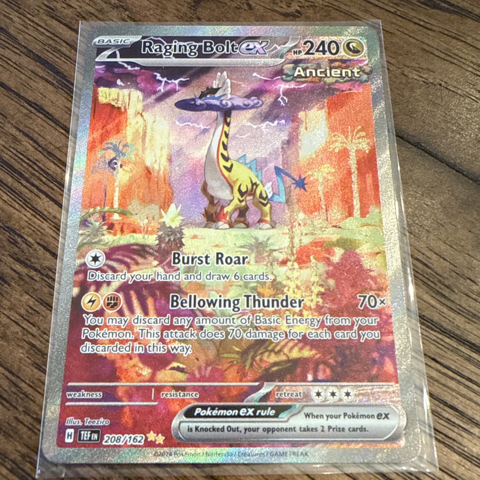 Raging Bolt ex 2024 Scarlet & Violet: Temporal Forces #208/162 Special ...