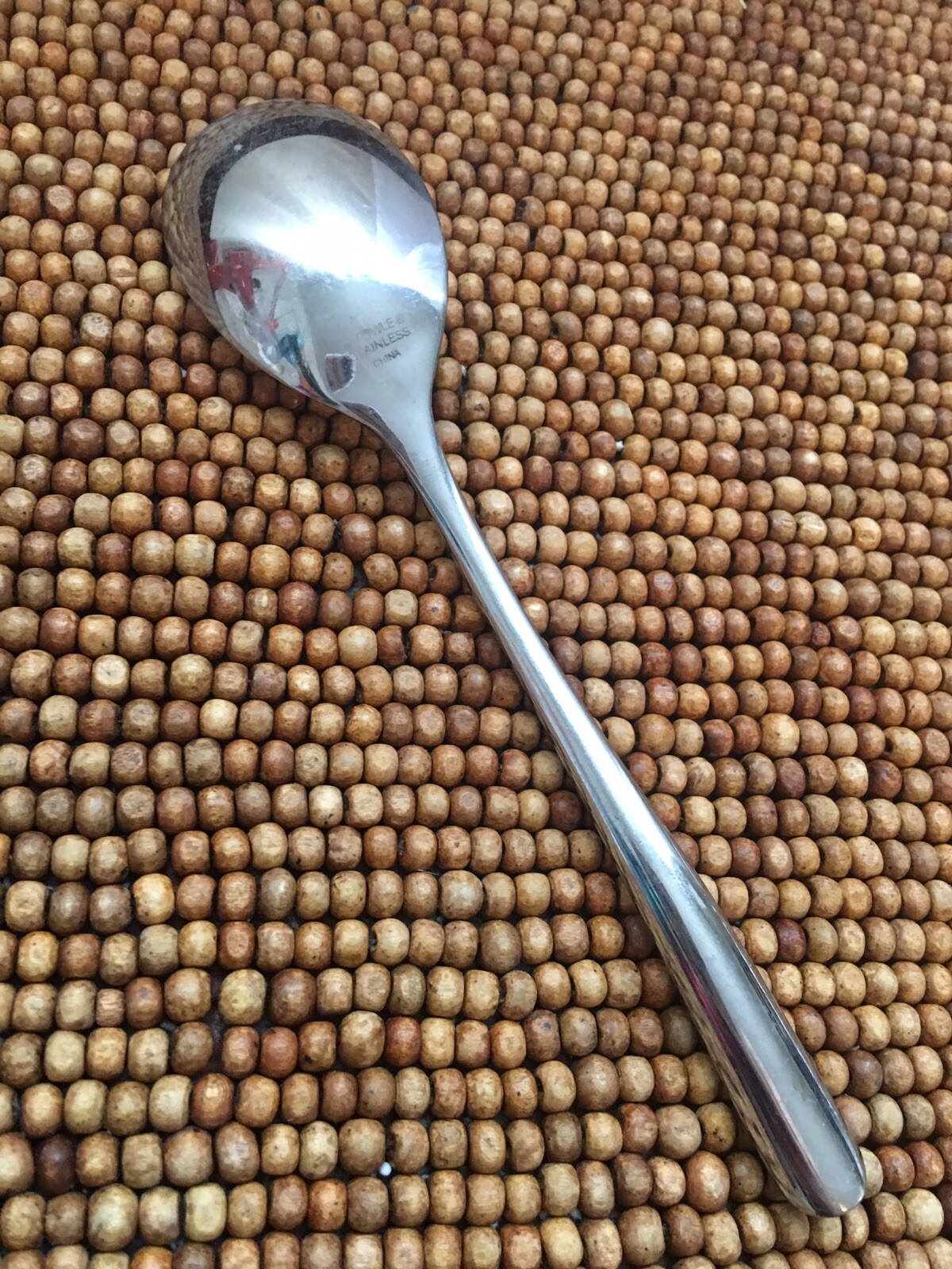 Towle Stainless WAVE Cylinder Angled Tip Glossy PLACE SOUP SPOON 7.25 ...