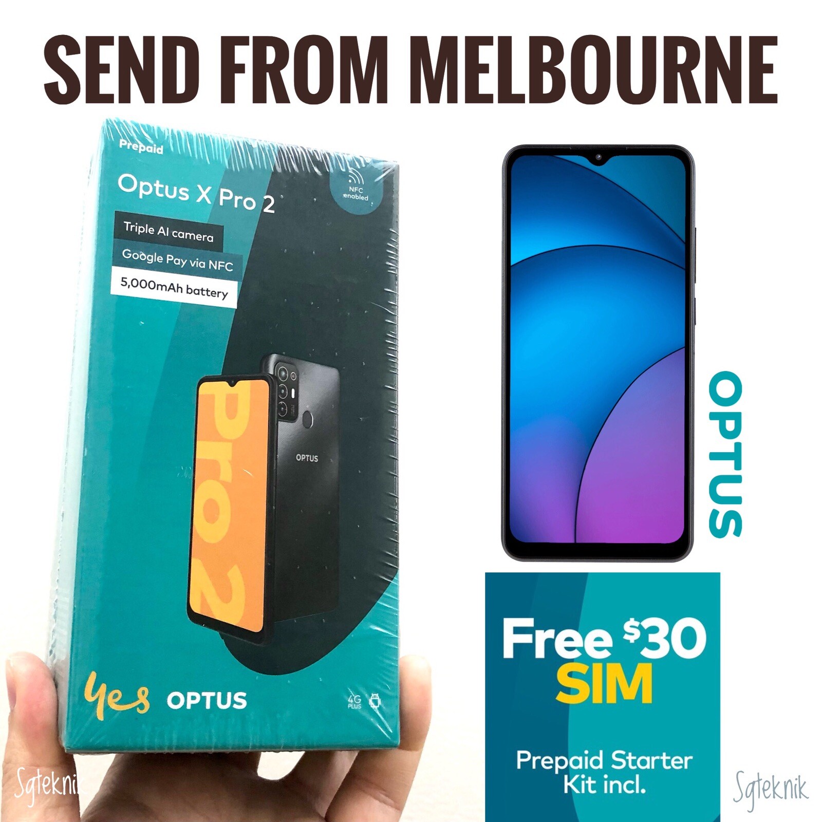 NEW Optus X PRO 2 6.52" HD 64GB 3GB 13MP Cam NFC Octa Core $30 SIM ...