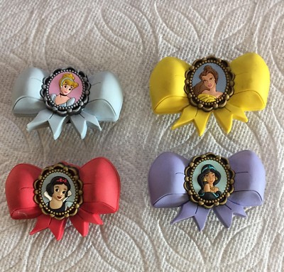 DISNEY PRINCESSES JIBBITZ BELLE SNOW WHITE CINDERELLA JIBBITZ RIBBON ...