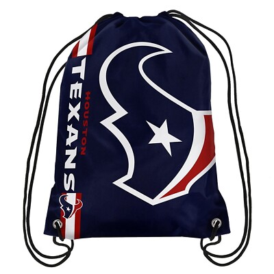 Houston Texans Cinch Sack Drawstring Gym Bag Sport Backpack Side Stripe ...
