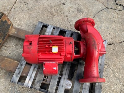 Bell and Gossett Inline Circulating pump with 25HP motor | eBay
