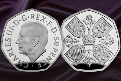 KING CHARLES III QE2 Memorial 2022 50p COIN UNCIRCULATED from SEALED ...