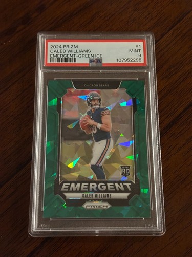 Caleb Williams 2024 Prizm RC EMERGENT GREEN ICE PSA 9 | eBay