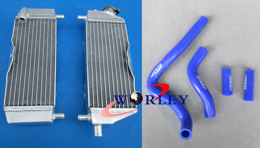 L+R Aluminum radiator for Kawasaki KX250 KX 250 2-stroke 2005 2006 2007 ...