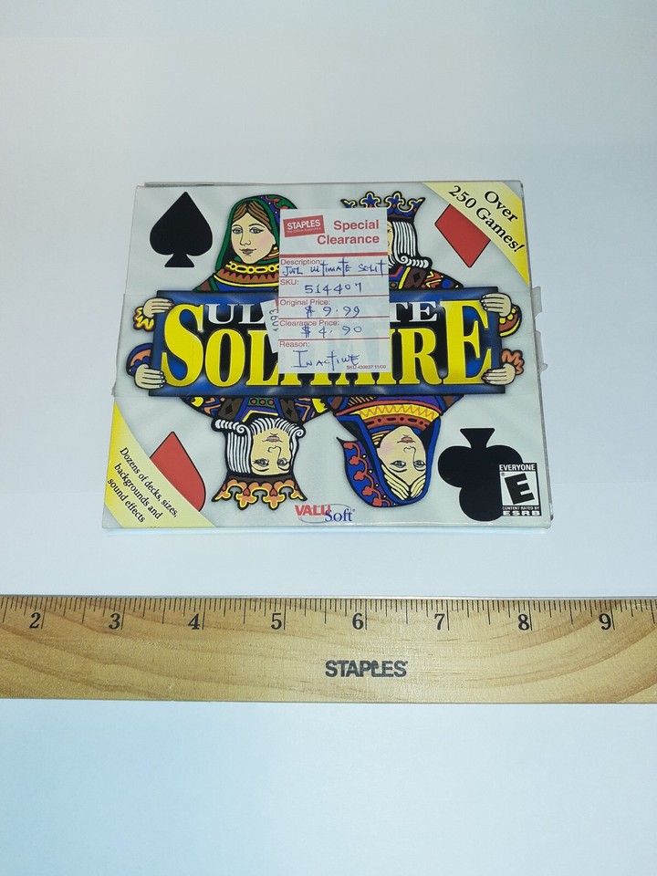Ultimate Solitaire Over 250 different games CD ROM - Valu-Soft 2002 FAST SHIP | eBay