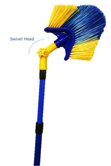 Extendable Cobweb Brush - Angled Head, Long Reach, Telescopic Handle ...