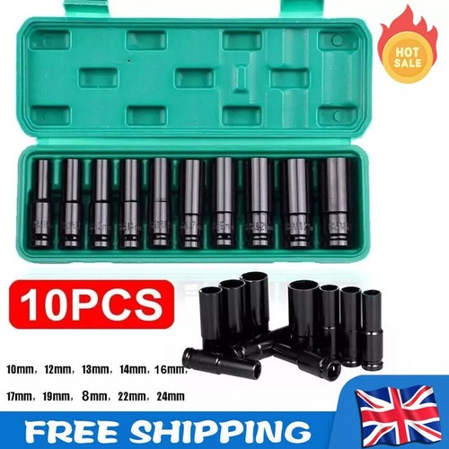 Deep Impact Socket 1/2" Drive Long Reach Thin Wall 10PCS Sockets 10 ...