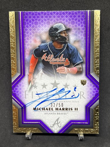 Michael Harris II RC 2023 Topps Five Star Purple Auto #/50 #FSA-MHA | eBay