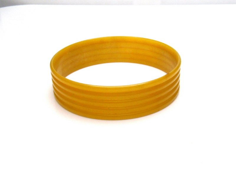 Art Deco Celluoid Ribbed Bracelet Bangle | eBay