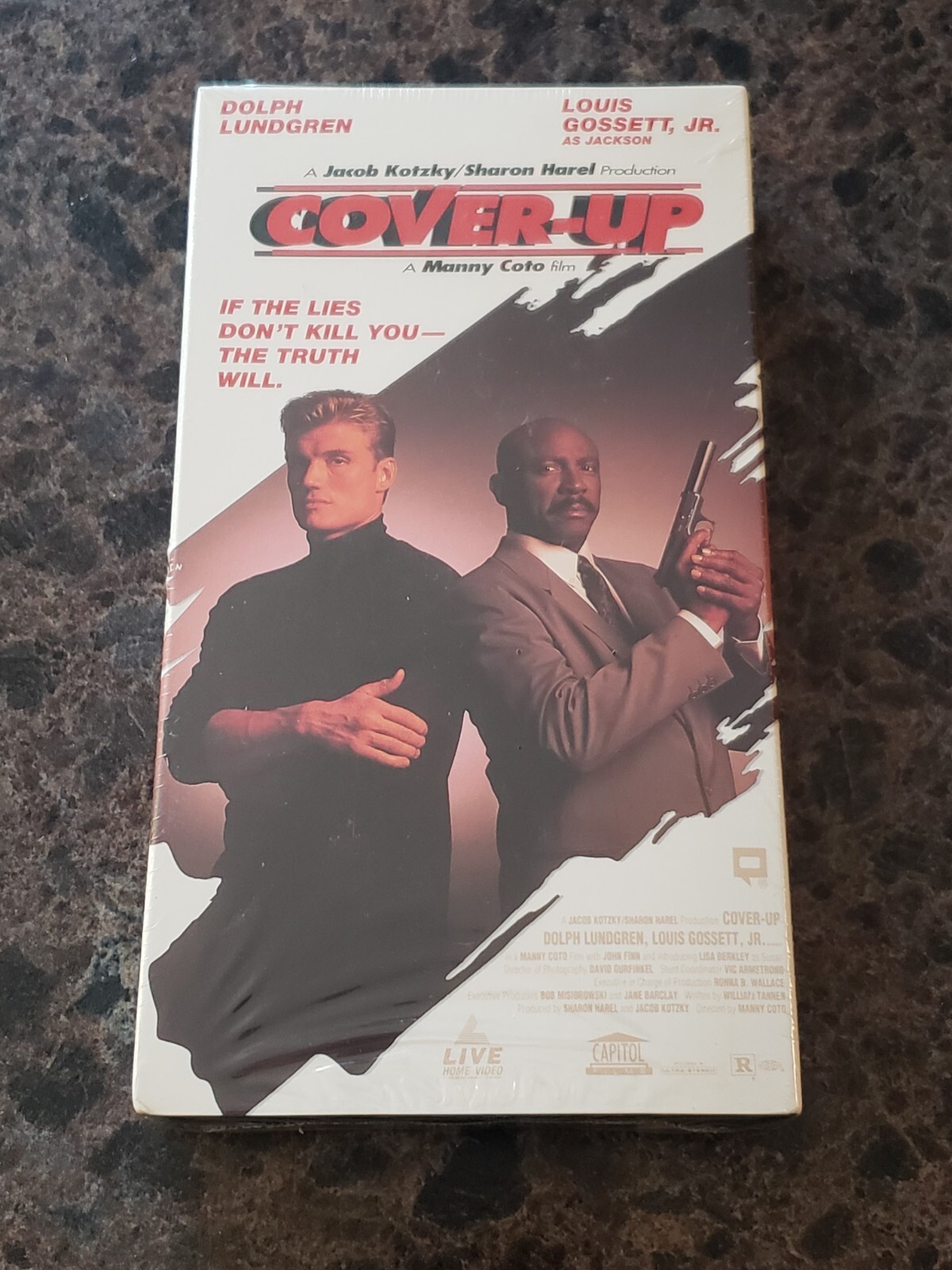 Cover-up VHS Dolph Lundgren Louis Gossett Jr John Finn Lisa Berkley for ...