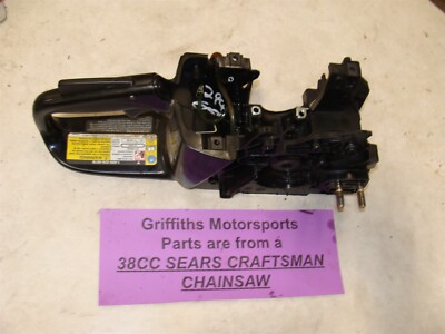Sears Craftsman chainsaw 38cc 358351701 main housing handle throttle ...