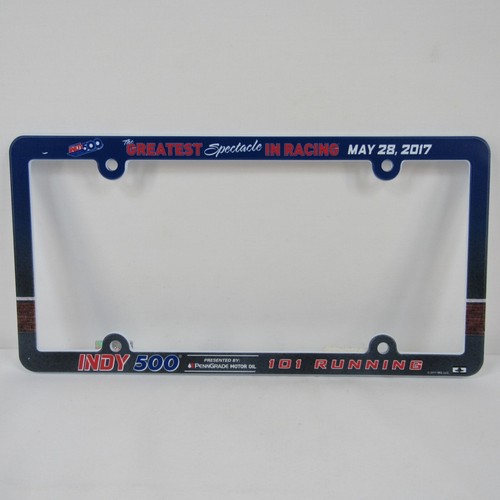 2017 Indianapolis 500 Collector Event License Plate Frame | eBay