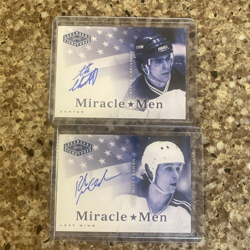 Two 200405 UD Legendary Signature Miracle Men: Steve Christoff & Rob ...