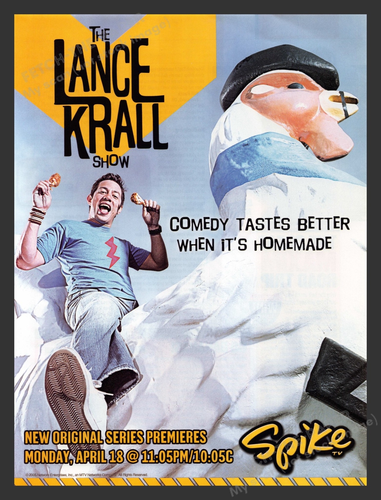 The Lance Krall T.V. Show Celebrity 2000s Print Advertisement Ad 2005 | eBay