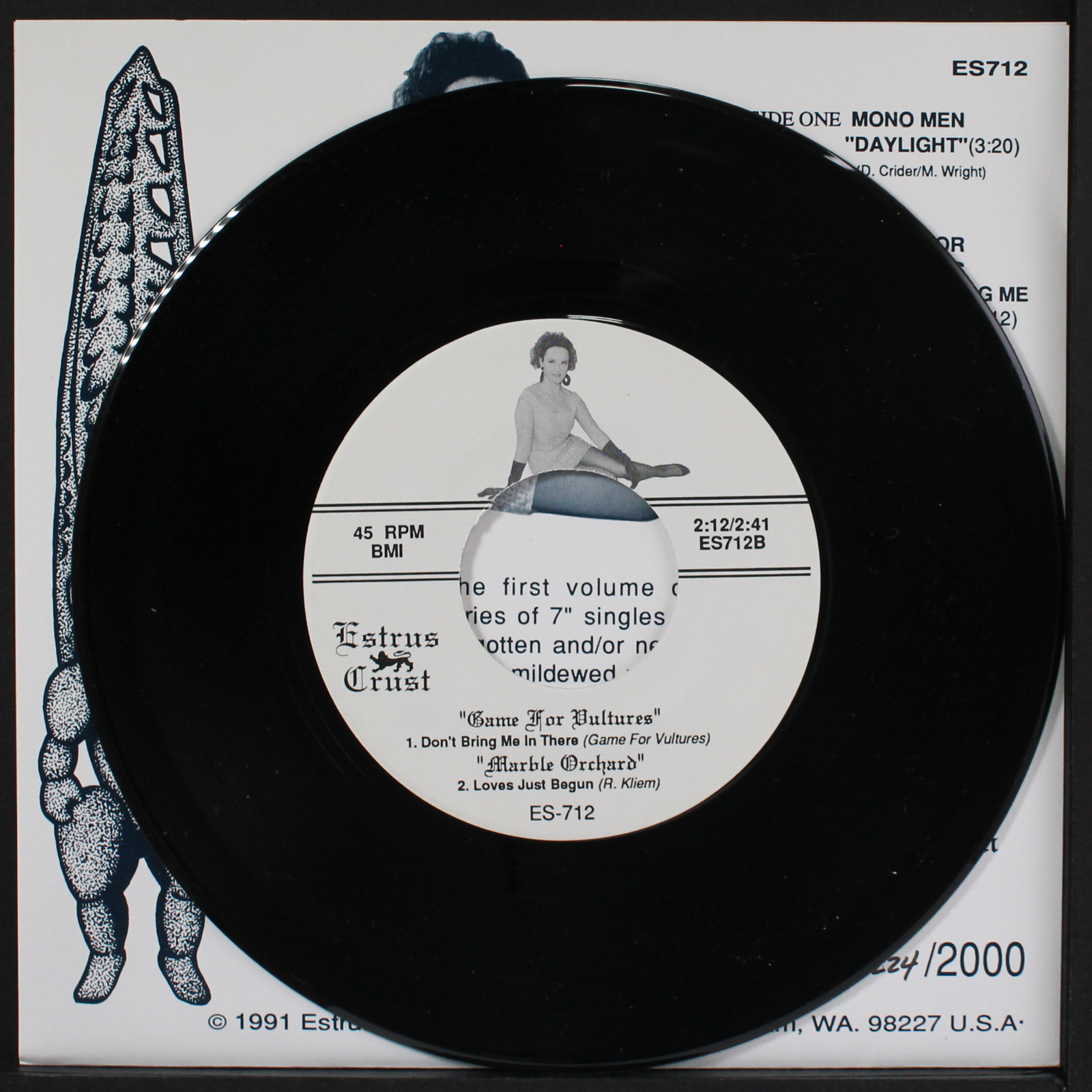 VARIOUS: on the rocks Estrus Records 7" Single 45 RPM | eBay