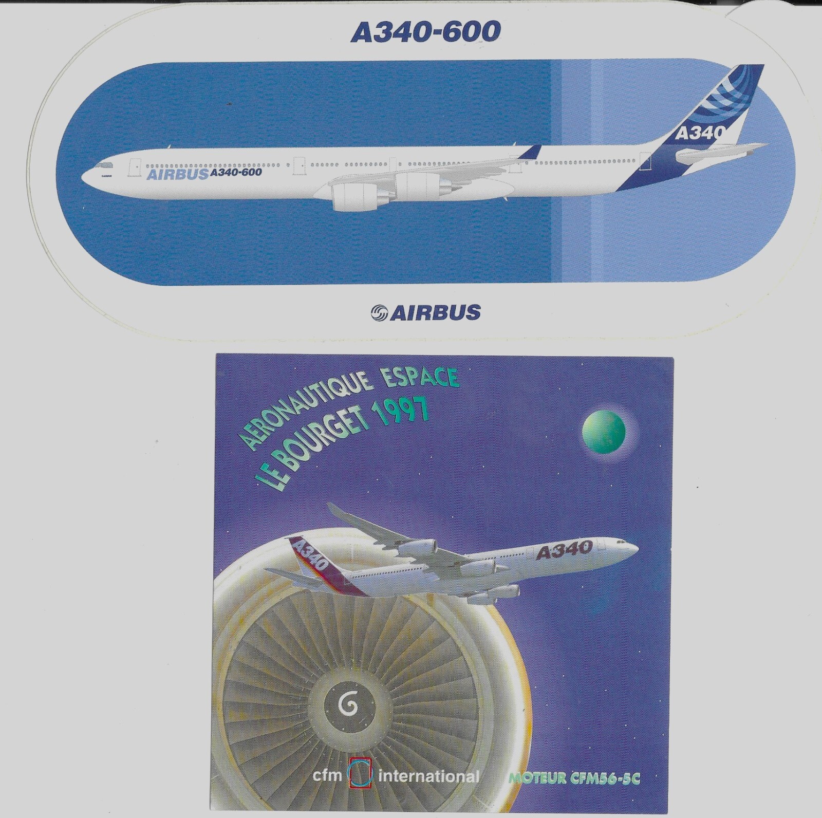 AIRBUS A340-600 Sticker & CFM56-5C Engine Sticker | eBay