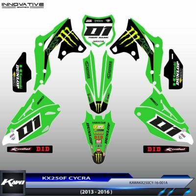 KAWASAKI KX250F 2013 2016 CYCRA Full Graphics Kit | eBay