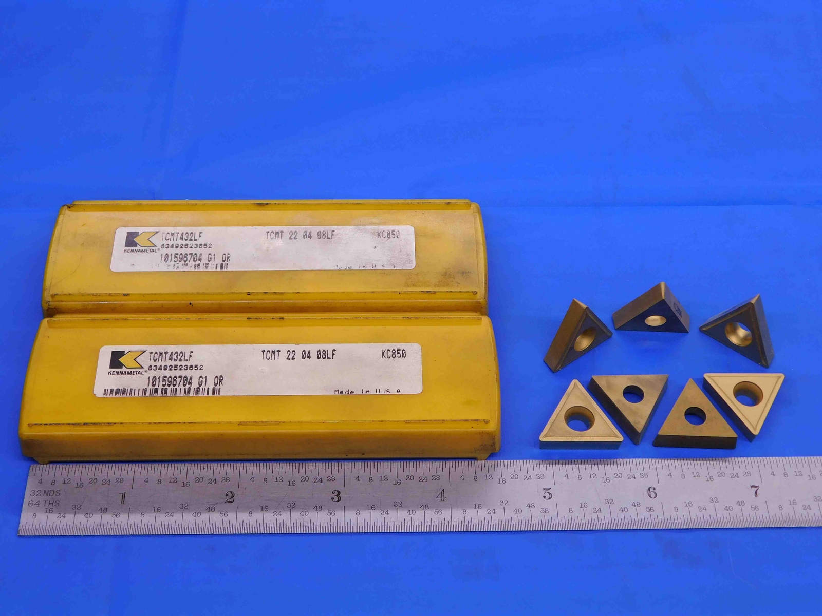 7pcs NEW KENNAMETAL TCMT432LF KC850 TiC/TiCN/TiN CARBIDE INSERTS TCMT ...